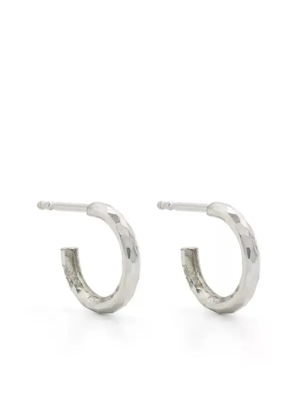 Werkstatt:München Hammered Hoop Earrings