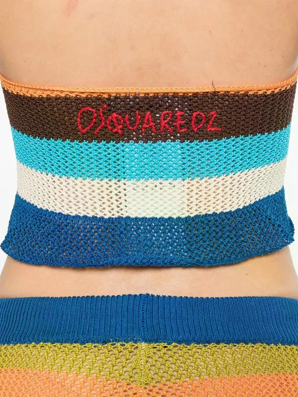 Dsquared2 Knitted Halterneck Top - Blue
