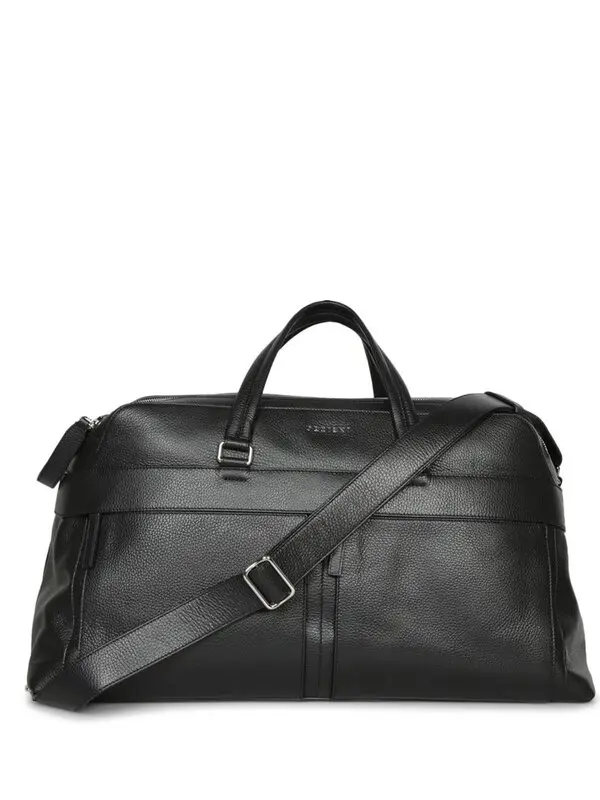 ORTIGNI Leather Travel Bag - Black