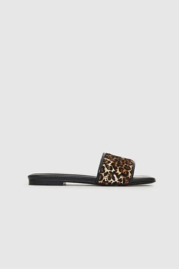 ANINE BING Ria Slides - Leopard