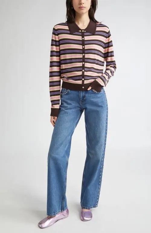 Sandy Liang Updo Low-rise Jeans