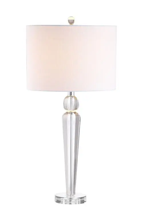 JONATHAN Y Elizabeth 28.5" Crystal Led Table Lamp - Clear