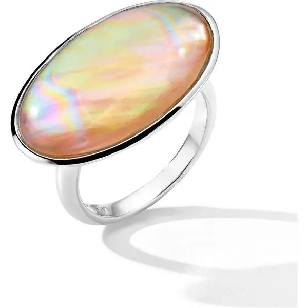 Ippolita Ondine Sculptured Oval Ring - Silver Multi