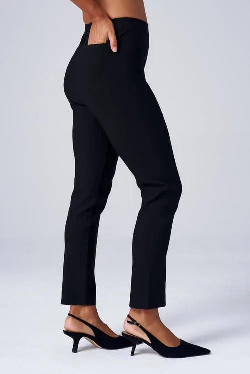FRANNE GOLDE Slim Ankle Pant - Black