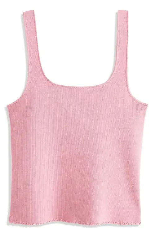 NEXT Square Neck Knit Tank With Scalloped Edges