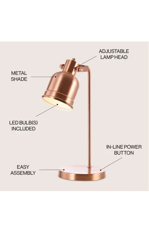 JONATHAN Y Edgar 18" Metal Led Task Lamp
