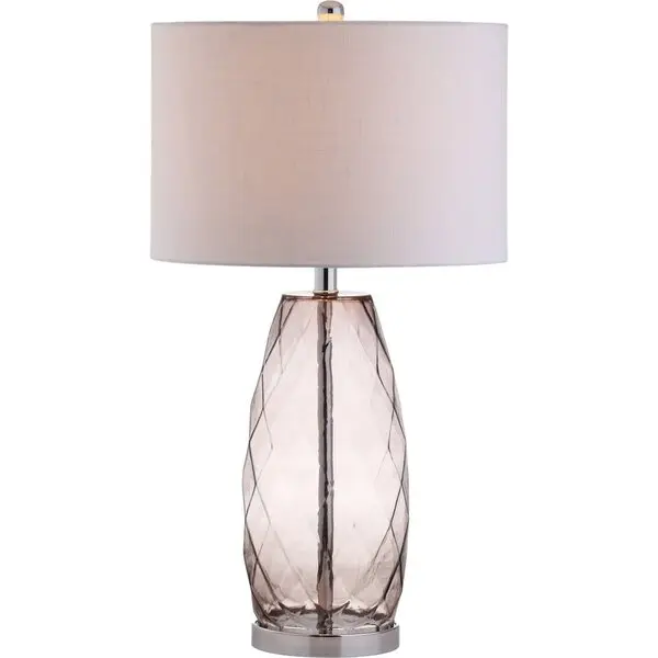 JONATHAN Y Juliette 26.5" Glass/metal Led Table Lamp - Smoked Gray