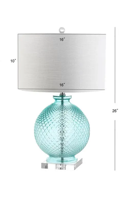 JONATHAN Y Estelle Glass And Crystal Led Table Lamp