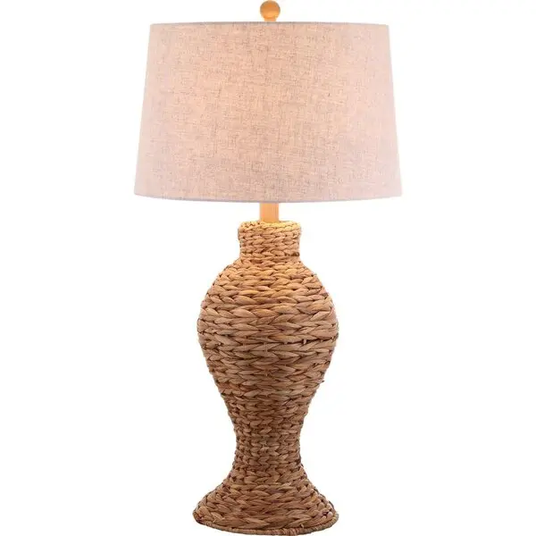 JONATHAN Y Elicia 31" 1-light Coastal Cottage Water Hyacinth Weave Led Table Lamp - Natural