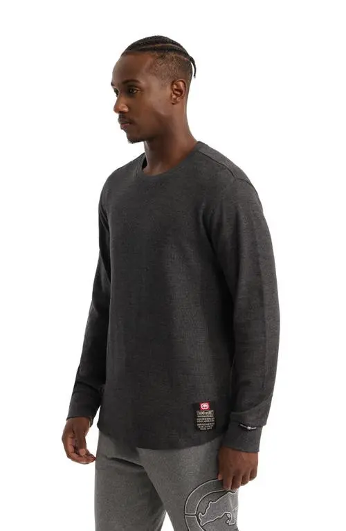 ECKO UNLTD. Pinch Me Thermal Top - Charcoal Heather