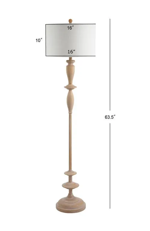 JONATHAN Y Aldrin 63.5" Resin Led Floor Lamp