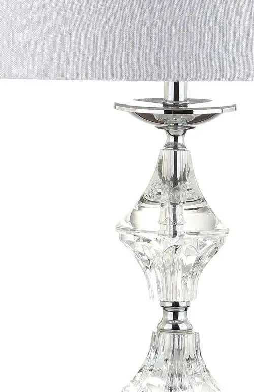 JONATHAN Y Madison 27.5" Crystal Led Table Lamp