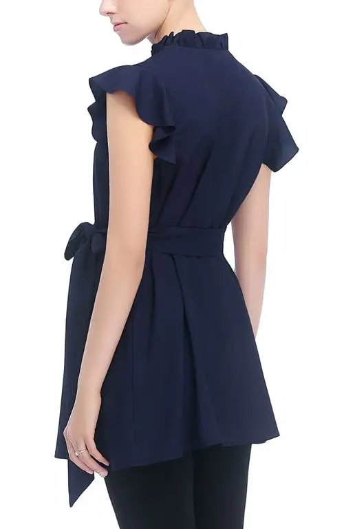 KIMI + KAI Karlena Flutter Sleeve Maternity Top