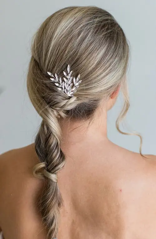 Brides & Hairpins Aeris Crystal Hair Clip - Silver