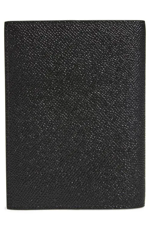 Dolce & Gabbana Logo Plaque Leather Passport Holder - Black
