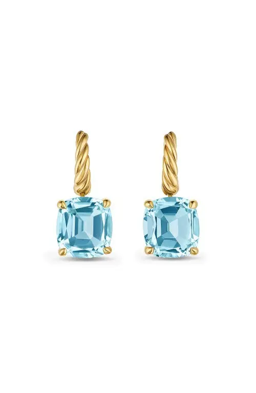 David Yurman Marbella Drop Earrings - Sky Blue Topaz
