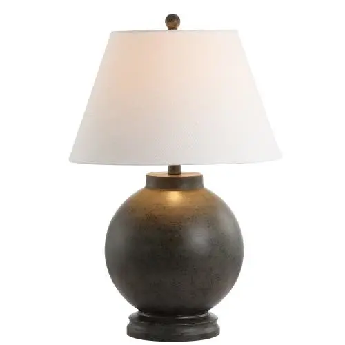 JONATHAN Y Sophie 26" Resin Led Table Lamp - Dark Gray
