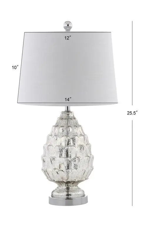 JONATHAN Y Artichoke 25.5" Glass Led Table Lamp