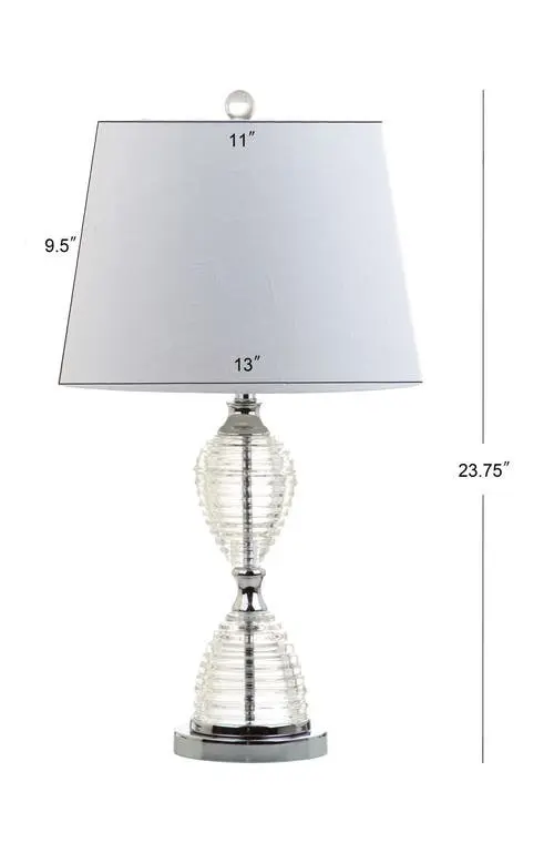 JONATHAN Y Aubrey 24" Crystal Led Table Lamp