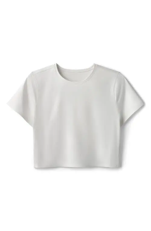 RHONE Serene Crop Performance T-shirt - Snow White