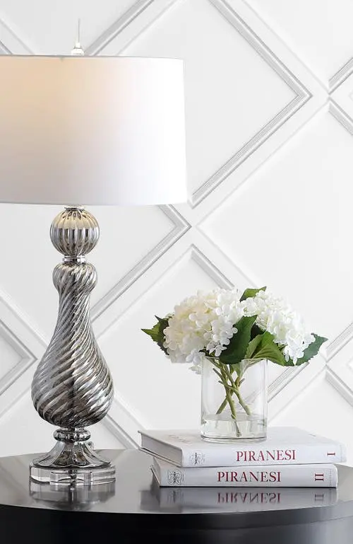 JONATHAN Y Murano 32" Swirled Crystal/glass Led Table Lamp
