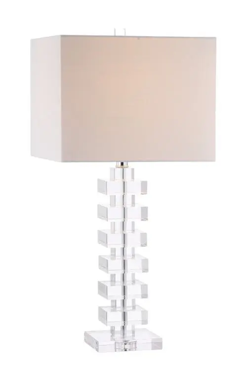 JONATHAN Y June 28" Crystal Led Table Lamp - Clear