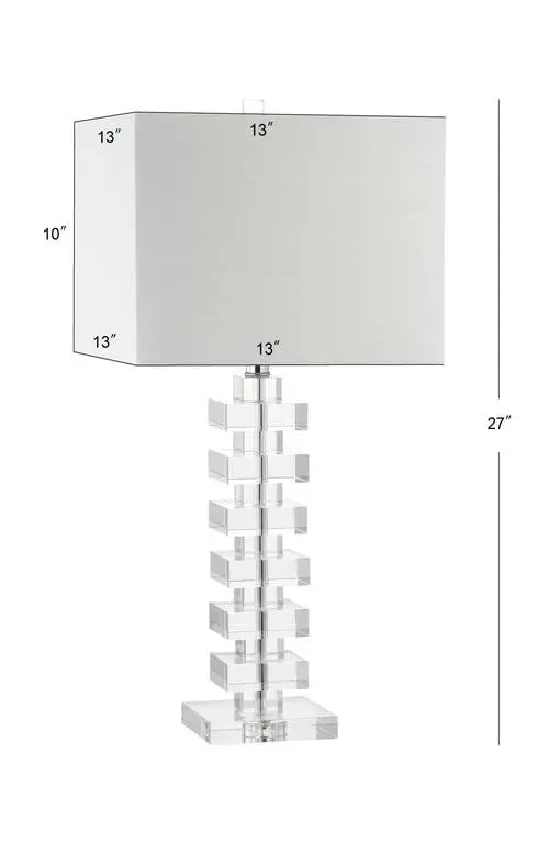 JONATHAN Y June 28" Crystal Led Table Lamp