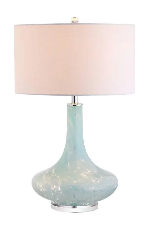 JONATHAN Y Montreal 29" Glass/acrylic Led Table Lamp - Ice Blue
