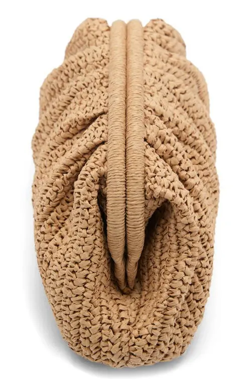 Mango Medium Straw Clutch