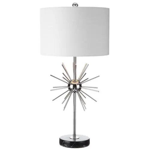 JONATHAN Y Aria 31.5" Metal/marble Led Table Lamp