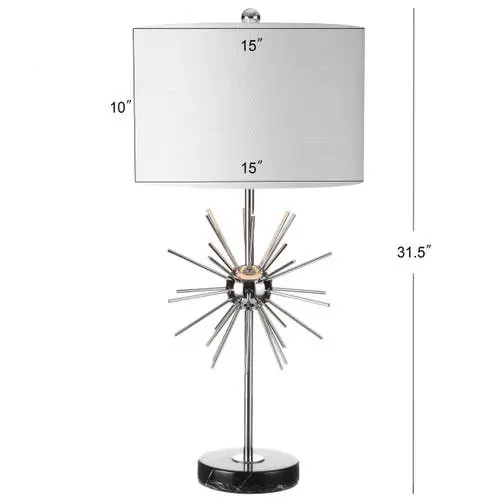 JONATHAN Y Aria 31.5" Metal/marble Led Table Lamp