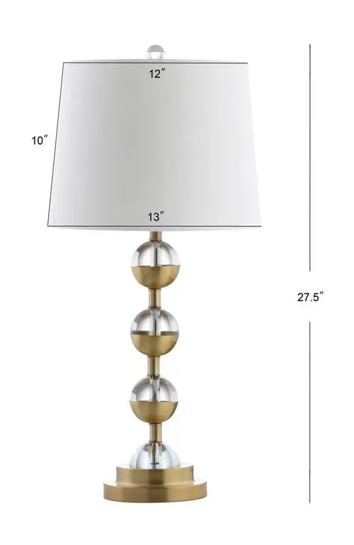 JONATHAN Y Avery 27.5" Crystal Led Table Lamp