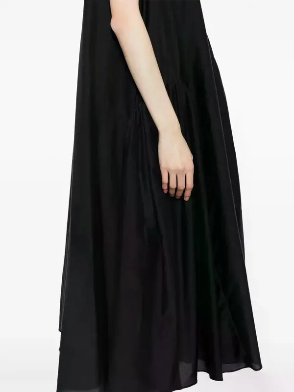 JNBY Pleated Asymmetric-hem Dress - Black