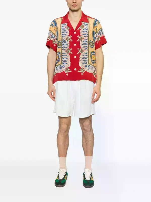 REPRESENT Knitted-panel Shorts - Neutrals