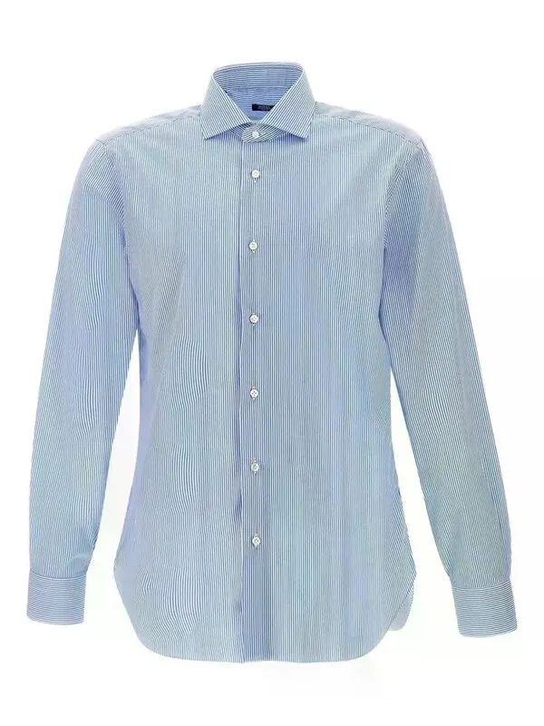 BARBA NAPOLI Striped Shirt - Blue