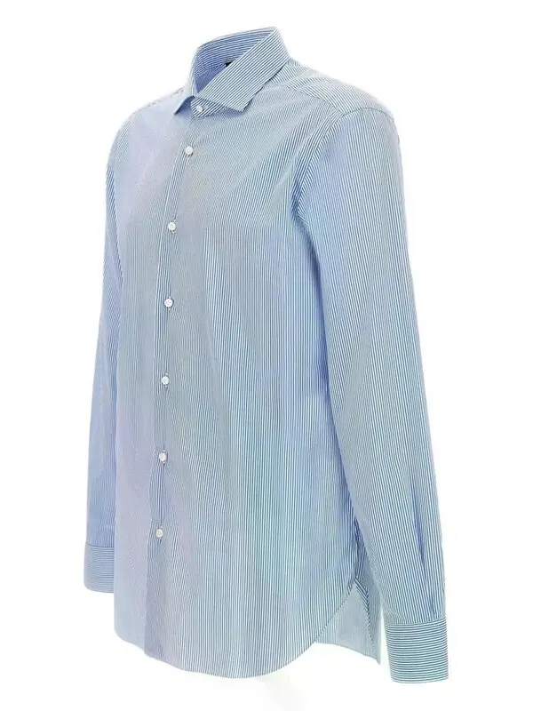 BARBA NAPOLI Striped Shirt - Blue