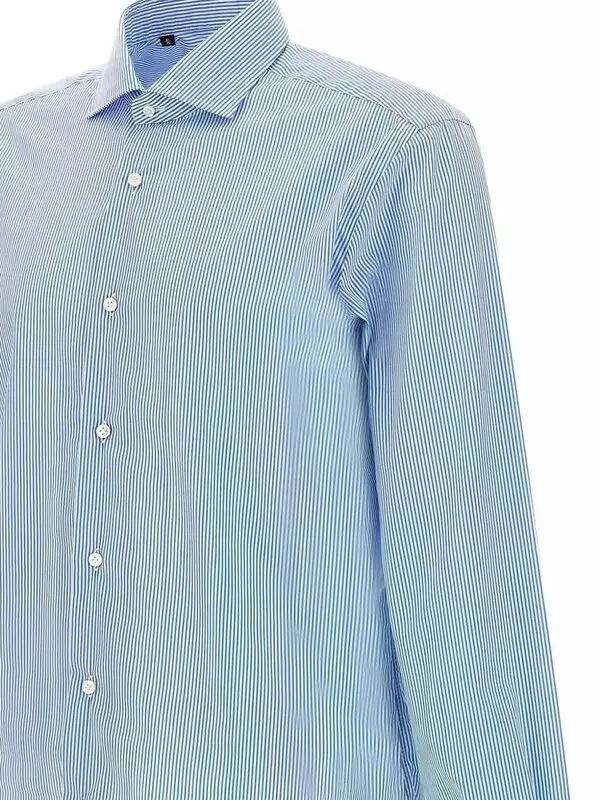 BARBA NAPOLI Striped Shirt - Blue
