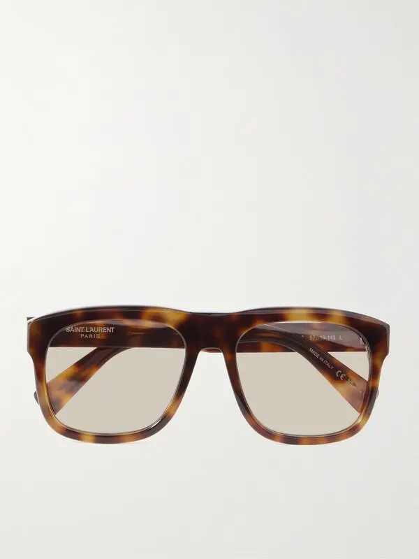 Saint Laurent Square-frame Sunglasses - Tortoiseshell