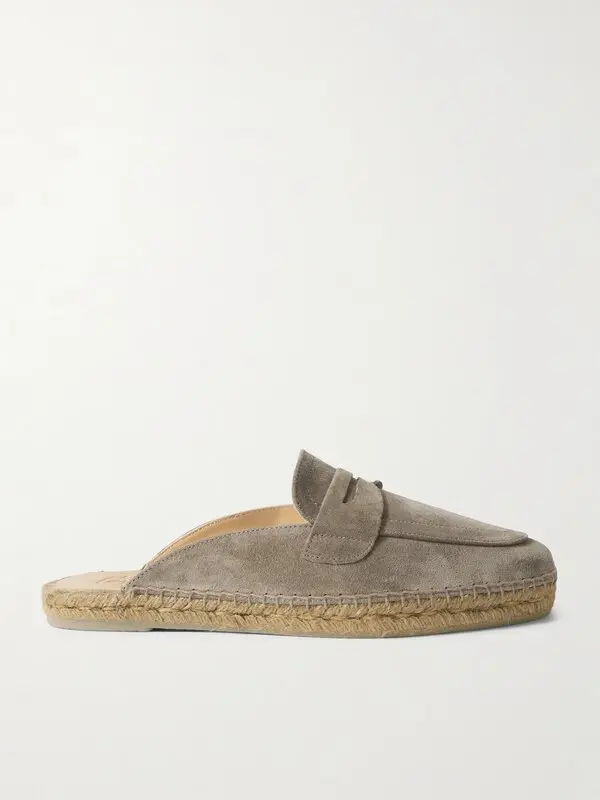 CastaÑer Nando Suede Espadrilles - Gray
