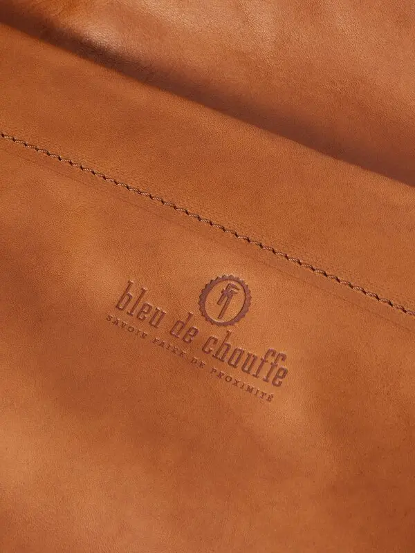 BLEU DE CHAUFFE Leather Duffle Weekend Bag