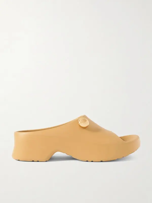 Loewe Foam Pebble Rubber Slides - Neutrals