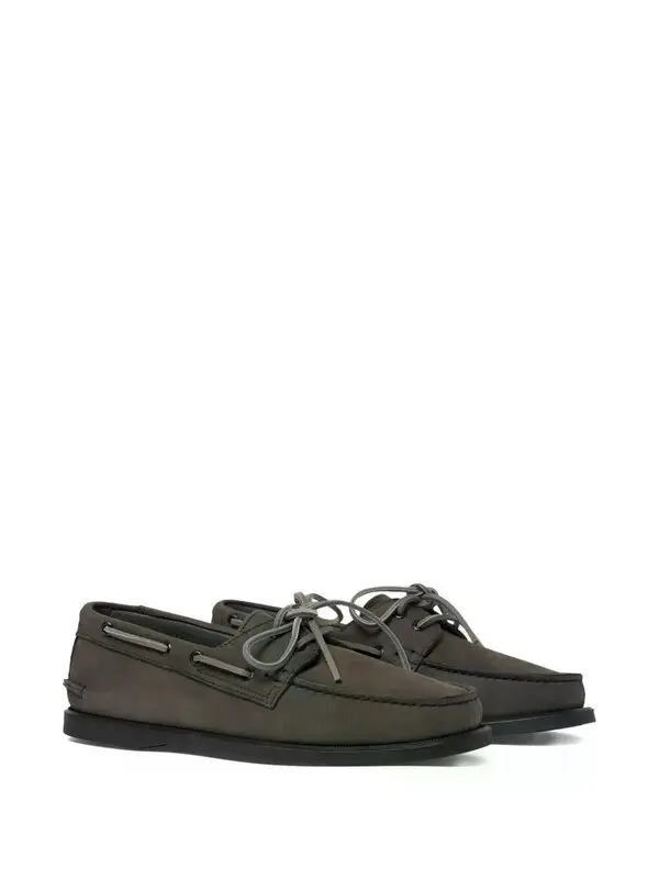 SCAROSSO Morgan Boat Shoes - Grey