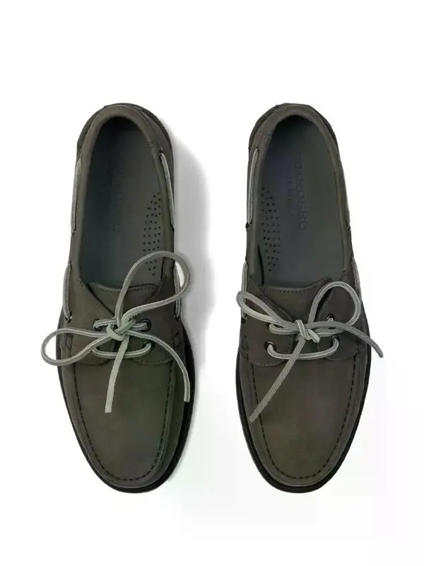 SCAROSSO Morgan Boat Shoes - Grey