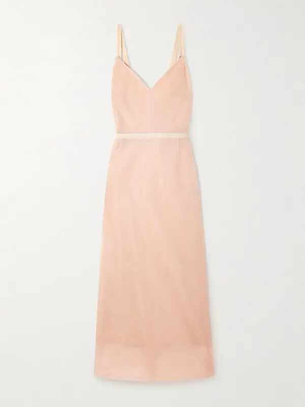 Carven Layered Cotton-gauze Gown