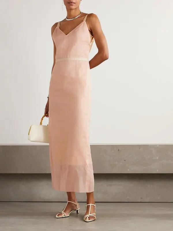 Carven Layered Cotton-gauze Gown