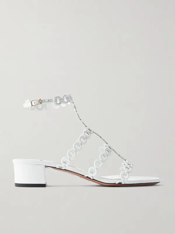 AQUAZZURA Infinity Leather Sandals - White