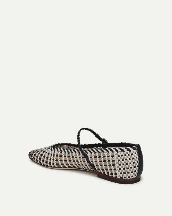Veronica Beard Ellie Woven-leather Flat