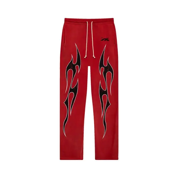 HELLSTAR Halloween Flame Sweatpants - Red