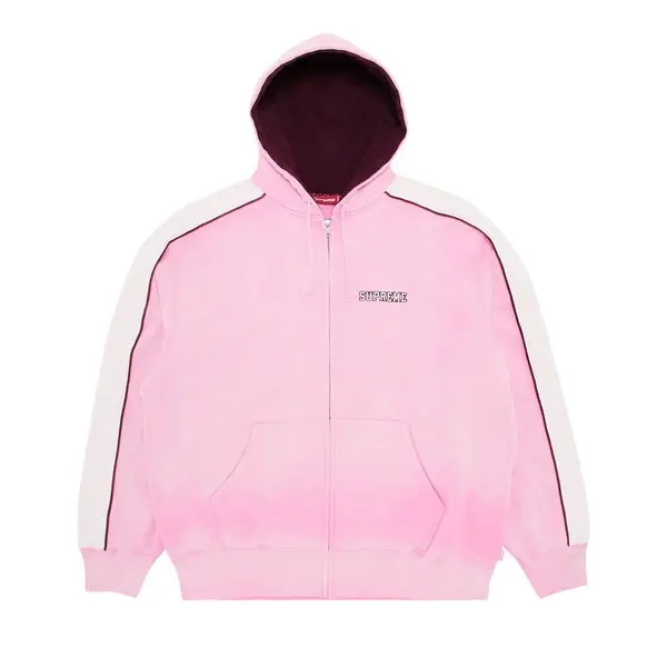 Supreme State Zip Up Hoodie - Pink