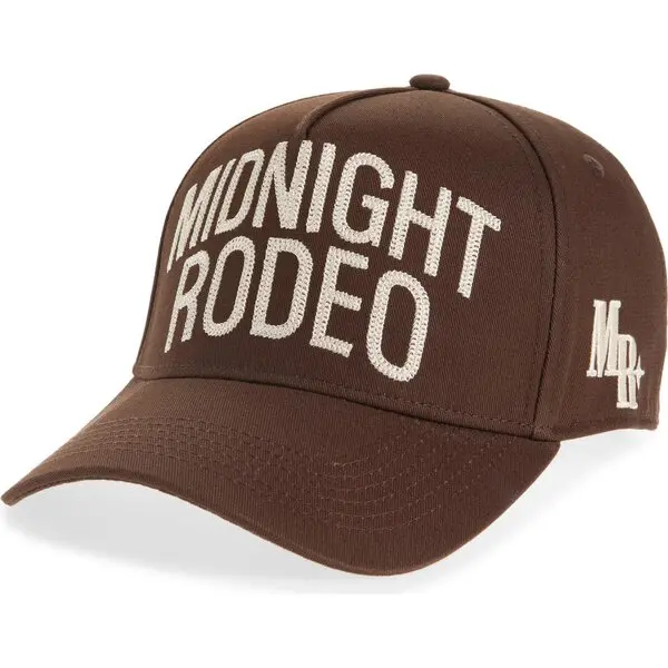 MIDNIGHT RODEO Ffa Chain Stitch Baseball Cap - Brown